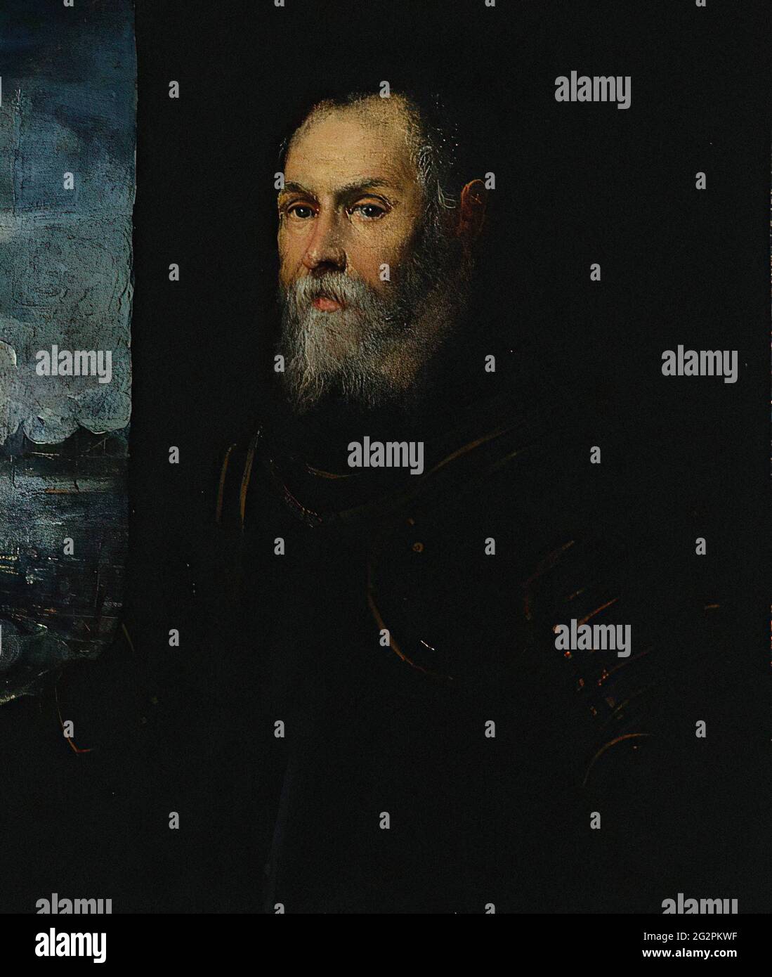 Jacopo Robusti a.K.a Tintoretto - Portrait Venetian Admiral Stock Photo - Alamy
