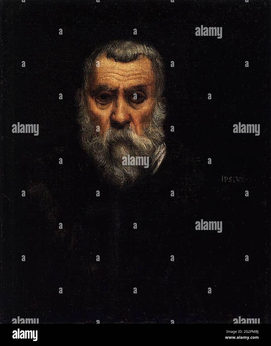 Jacopo Robusti a.K.a Tintoretto - Self Portrait 1588 Stock Photo - Alamy