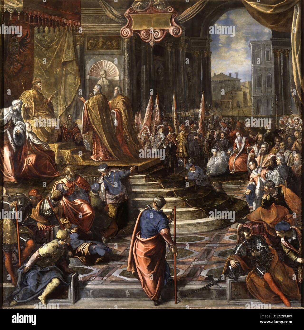 Jacopo Robusti a.K.a Tintoretto - the Ambassadors of Doge Ziani ...