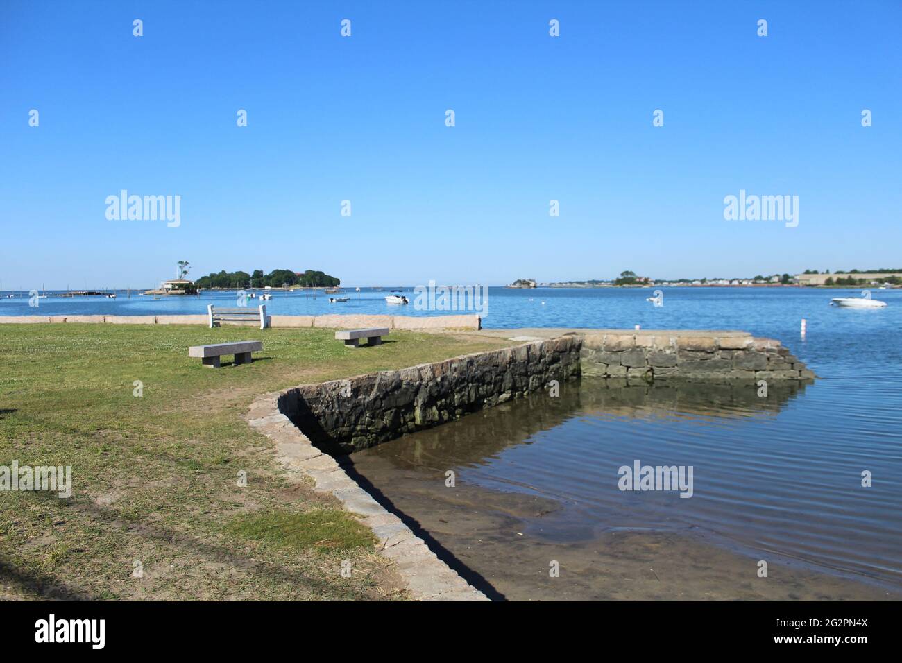 Flying Point Park, access to the Thimble Islands, in Branford ...