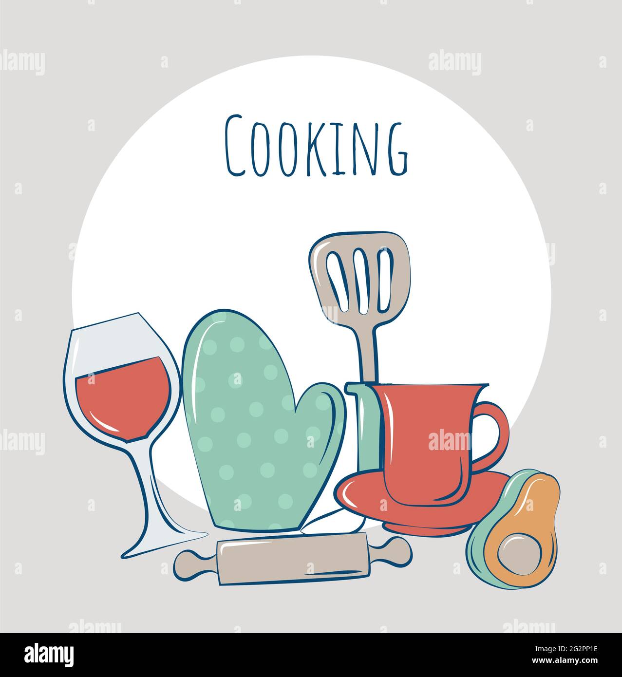 cooking items illustration Stock Vector Image & Art - Alamy