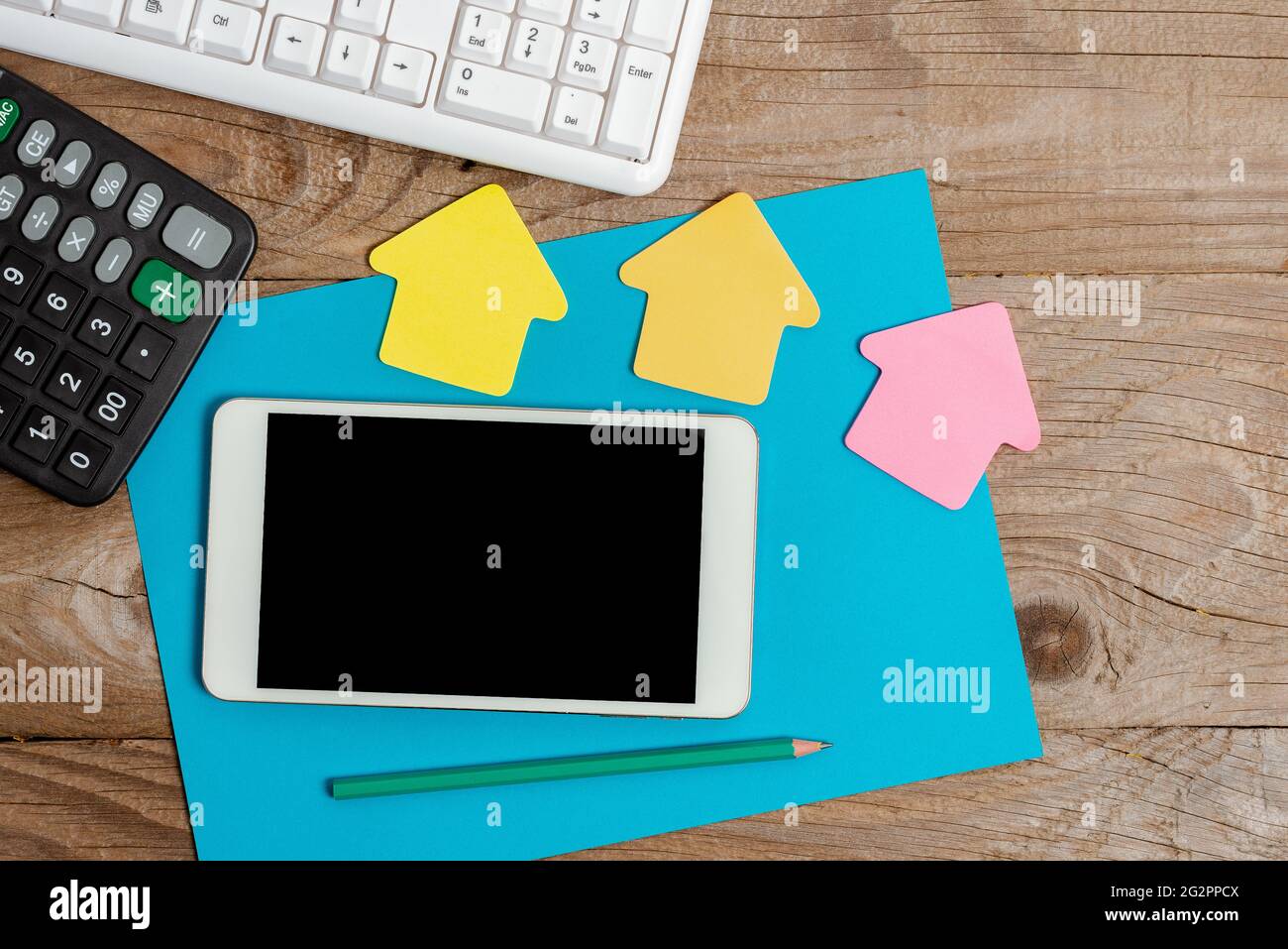 Display of Different Color Sticker Notes Arranged On Flat Lay ...