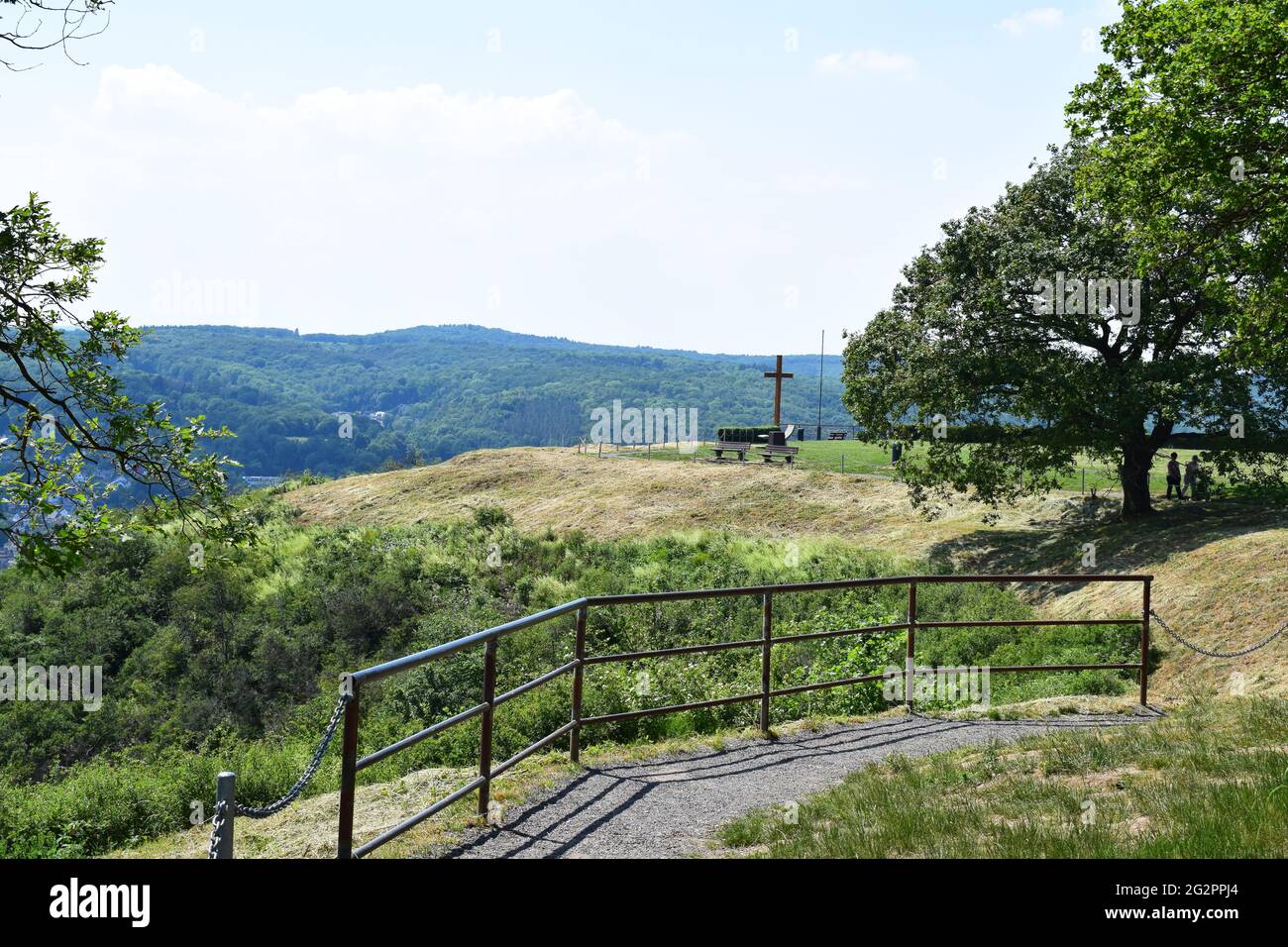 viewing are on Epeler Ley above the bridge of Remagen, East side Stock ...
