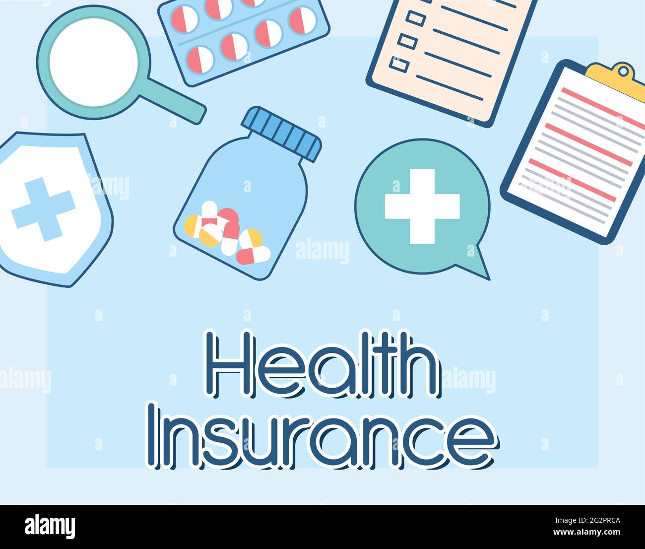 health insurance illustration Stock Vector Image & Art - Alamy