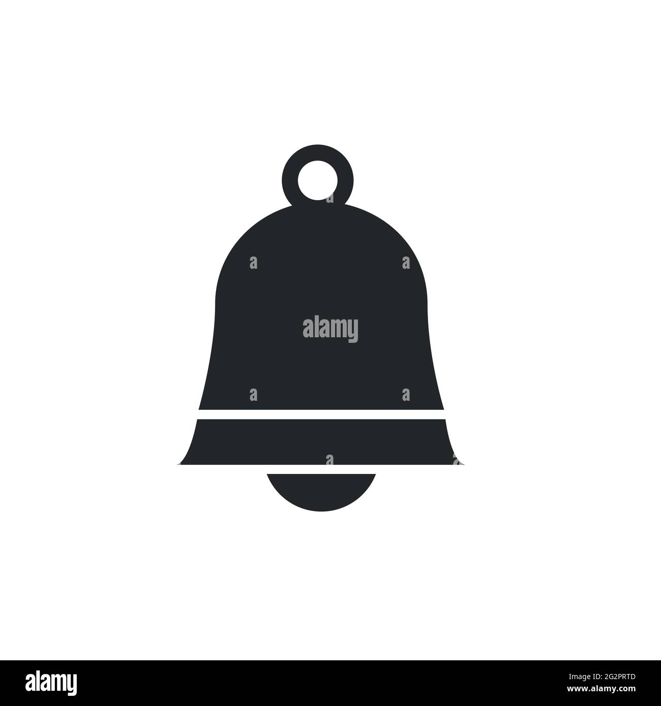 Ringing sign, bell icon isolated on white background Stock Vector Image ...