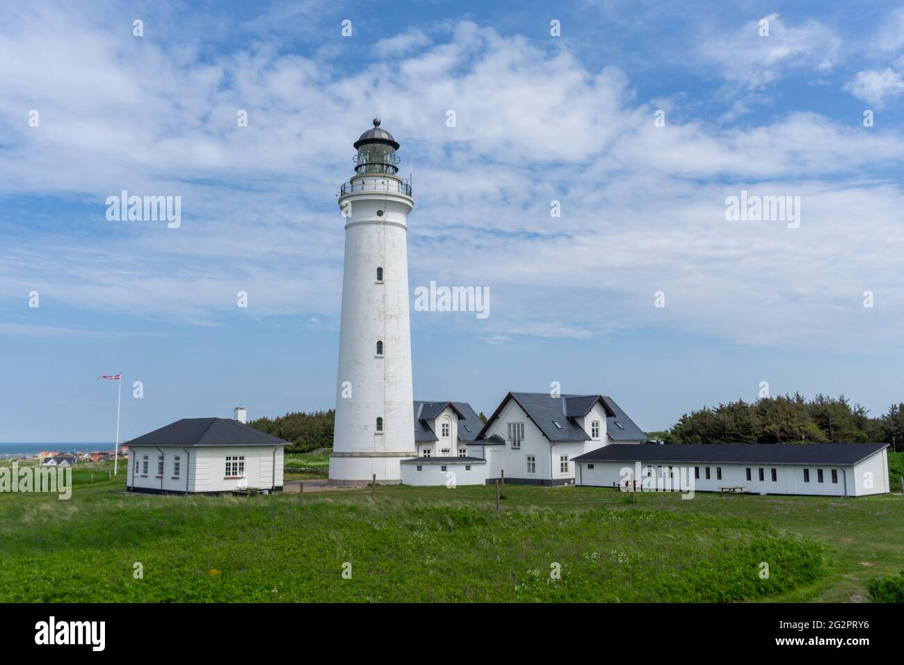 A view of the Hirtshals lighthouse in northern Denmark Stock Photo - Alamy