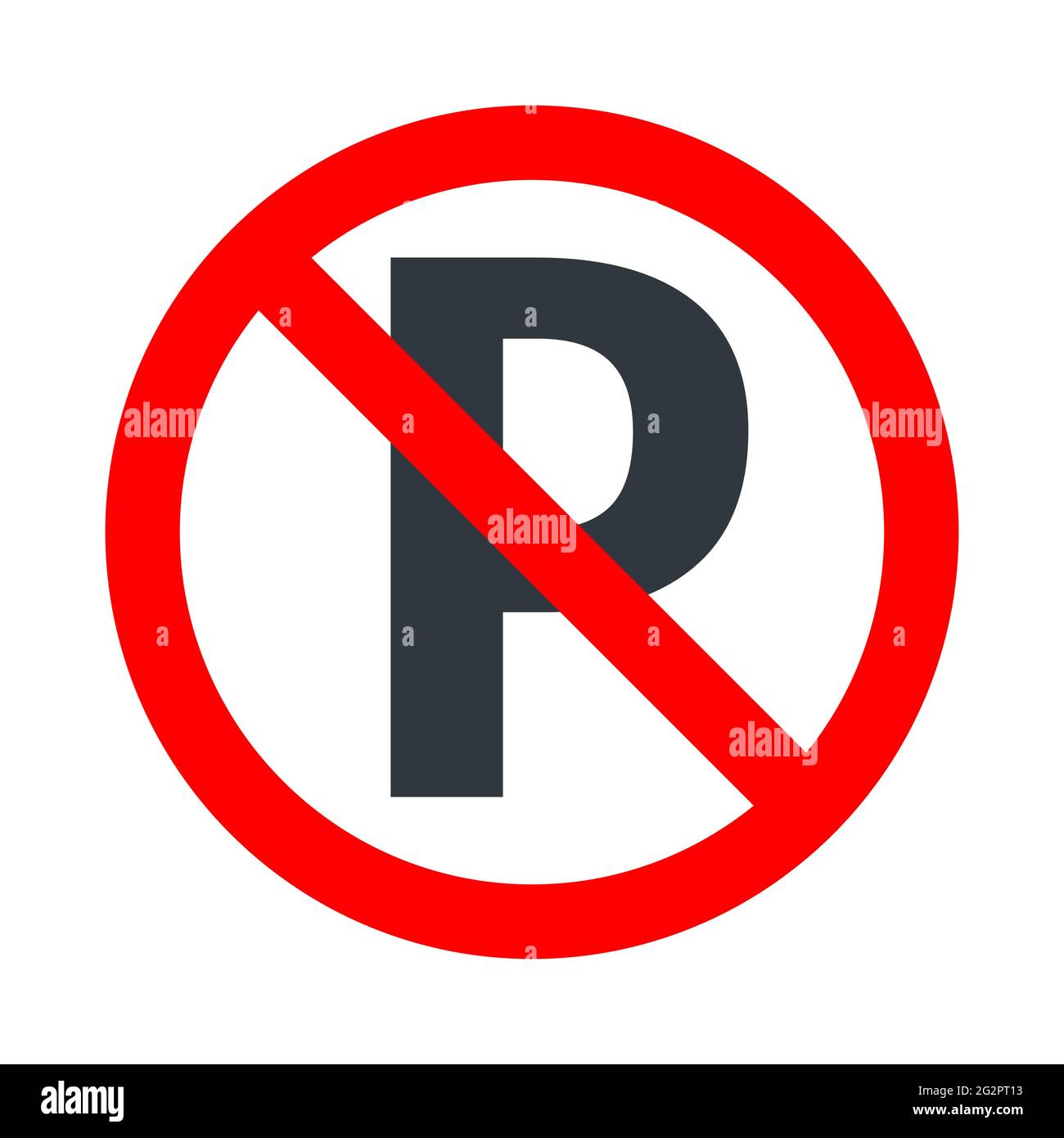 Parking not allowed, red forbidden sign with parking icon isolated on ...