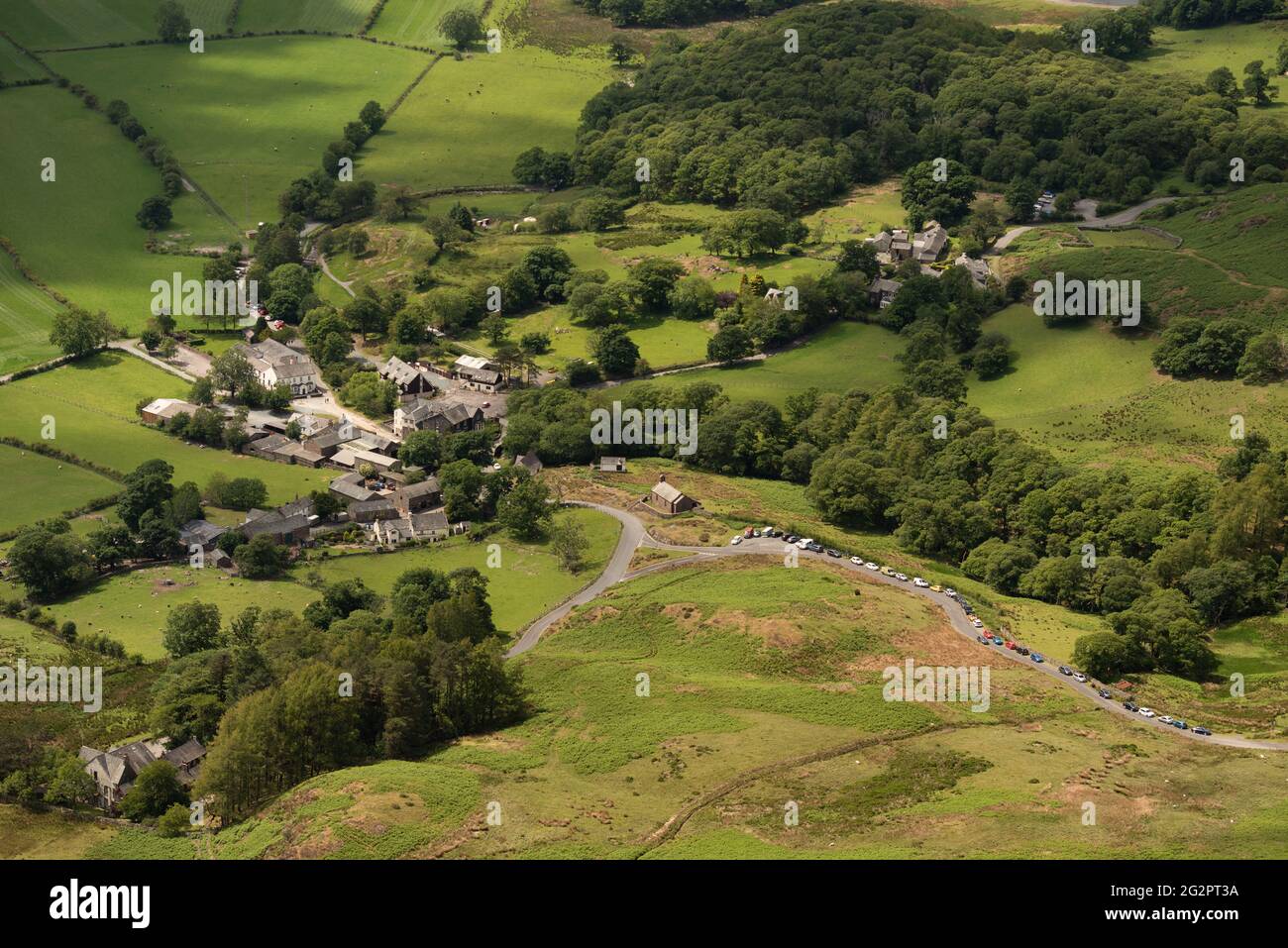 Buttermere village aerial hi-res stock photography and images - Alamy