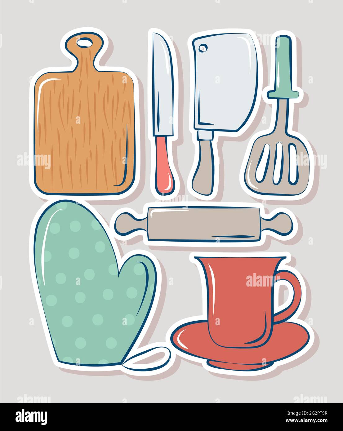 seven cooking items Stock Vector Image & Art - Alamy