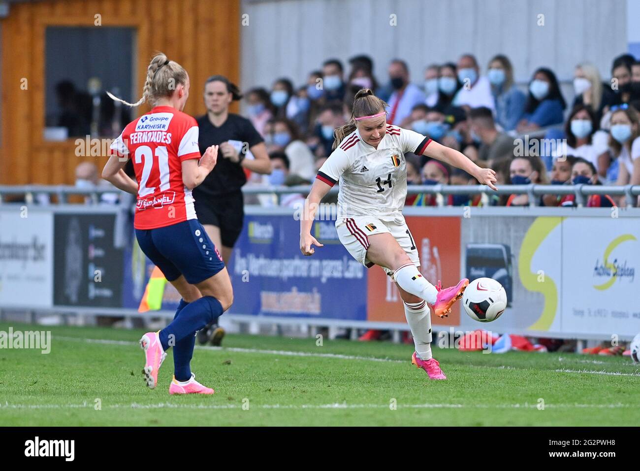 Wiltz, Luxemburg. 12th June, 2021. Davinia Vanmechelen (14) of Belgium ...