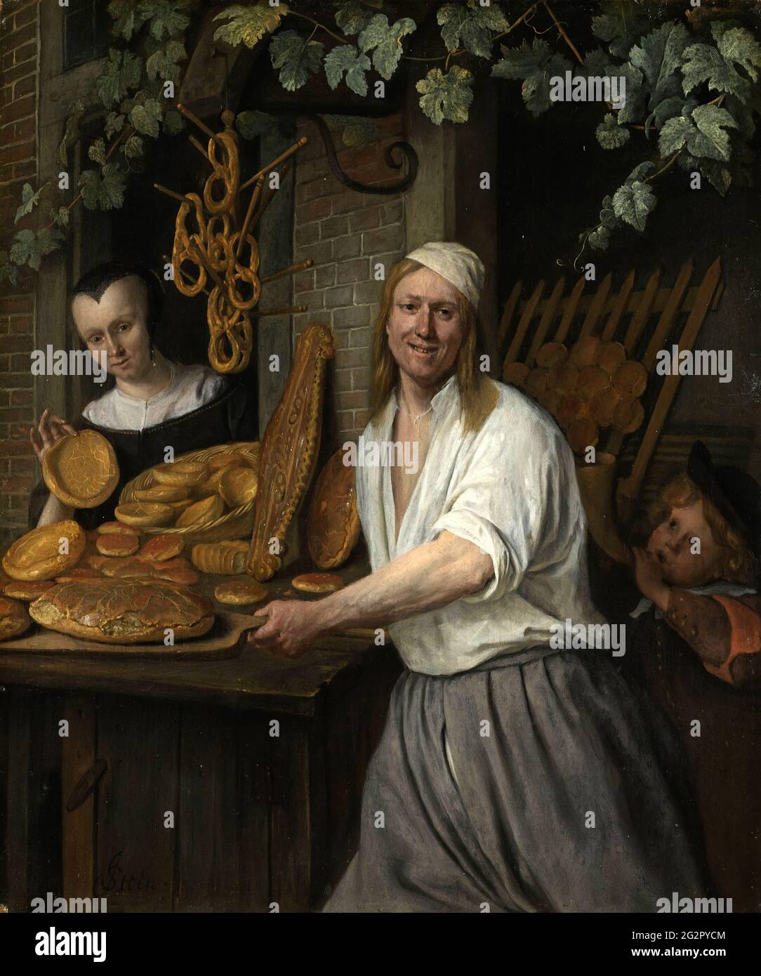 Jan Steen - the Baker Arent Oostwaard and His Wife Catharina ...
