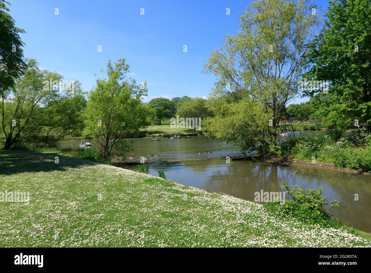 A scenic landscape scene at Swanley country park Stock Photo - Alamy
