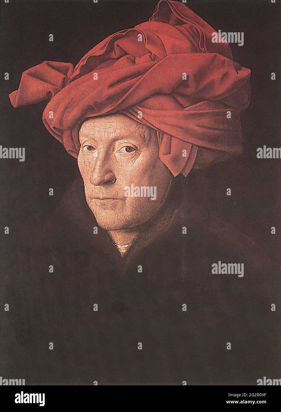 Jan Van Eyck - Man Turban 1433 Stock Photo - Alamy