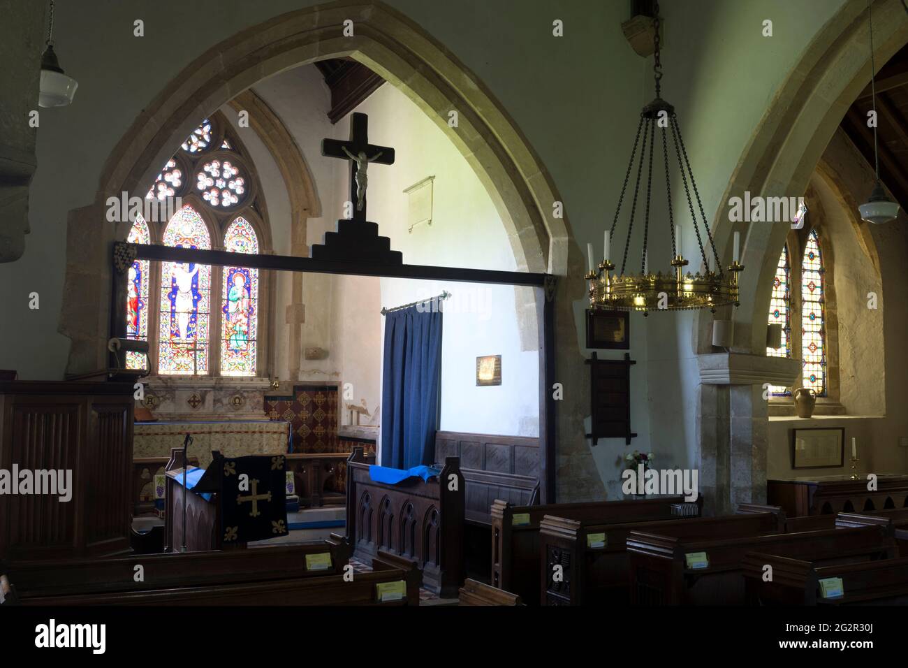 St. Mary the Virgin Church, Hampton Poyle, Oxfordshire, England, UK ...
