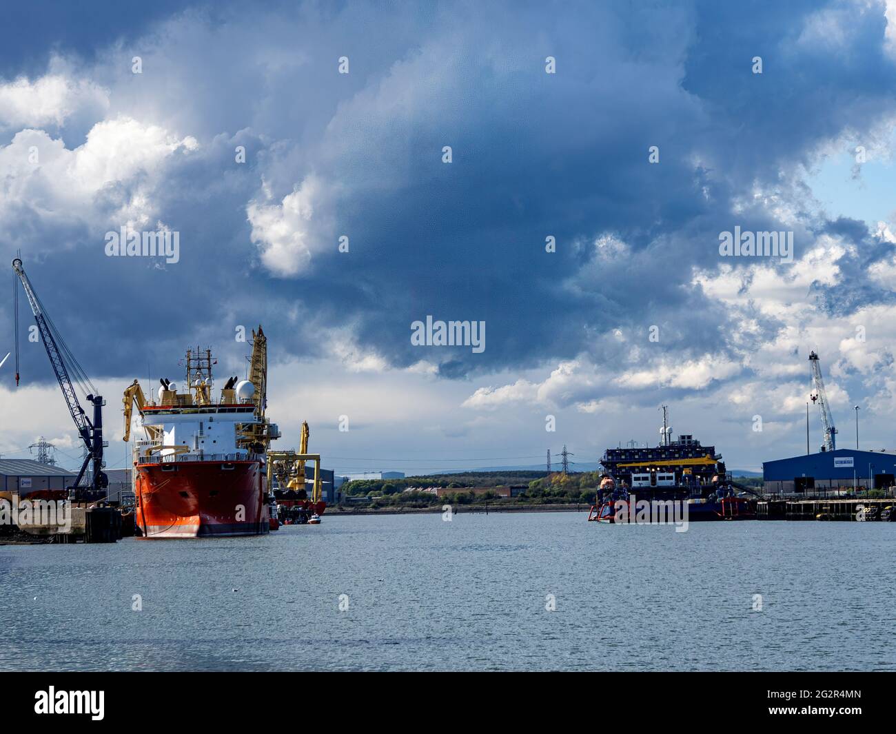 the Port of Blyth, Northumberland, UK, United Kingdom Stock Photo - Alamy