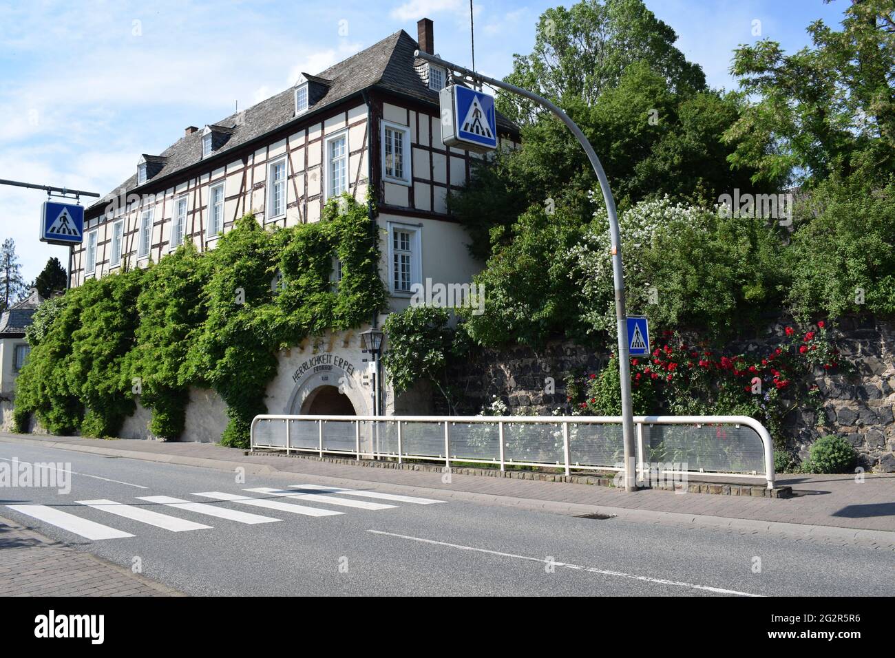 waterfront of Erpel, Rheinpromenade Stock Photo - Alamy