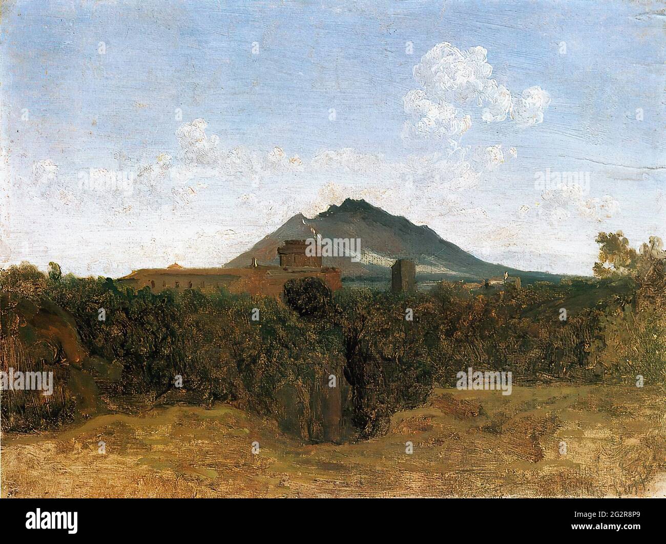 Jean-Baptiste-Camille Corot - Civit Castellan Mount Soracte 1826 Stock ...