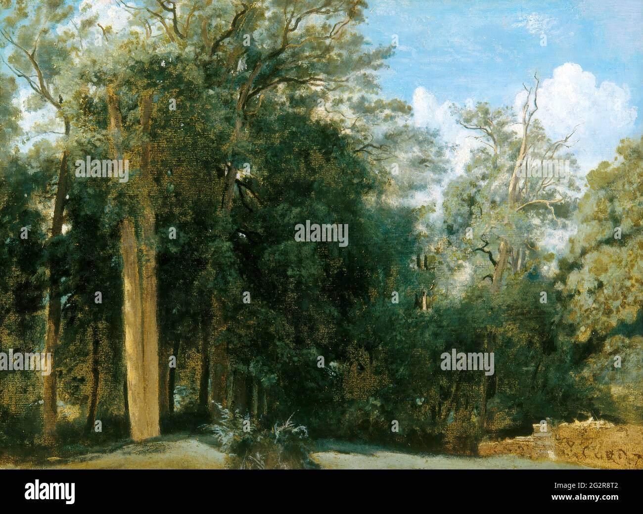 Jean-Baptiste-Camille Corot - Clearing in the Forest of Fontainebleau ...