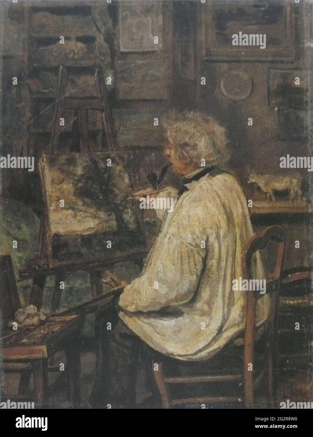 Jean-Baptiste-Camille Corot - Corot Painting Studio His Friend Painter ...