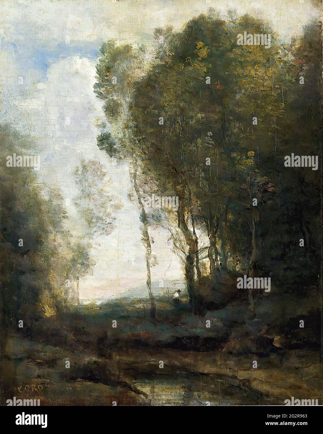 Jean-Baptiste-Camille Corot - Edge Forest C 1865 Stock Photo - Alamy