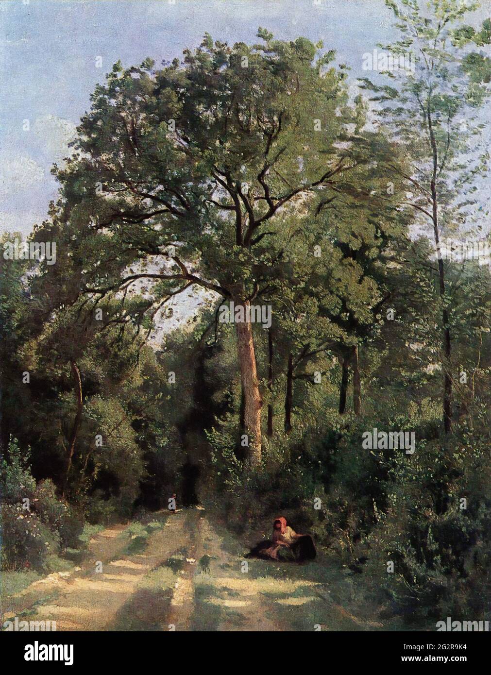 Jean-Baptiste-Camille Corot - Forest Entrance Ville D Avray Stock Photo ...