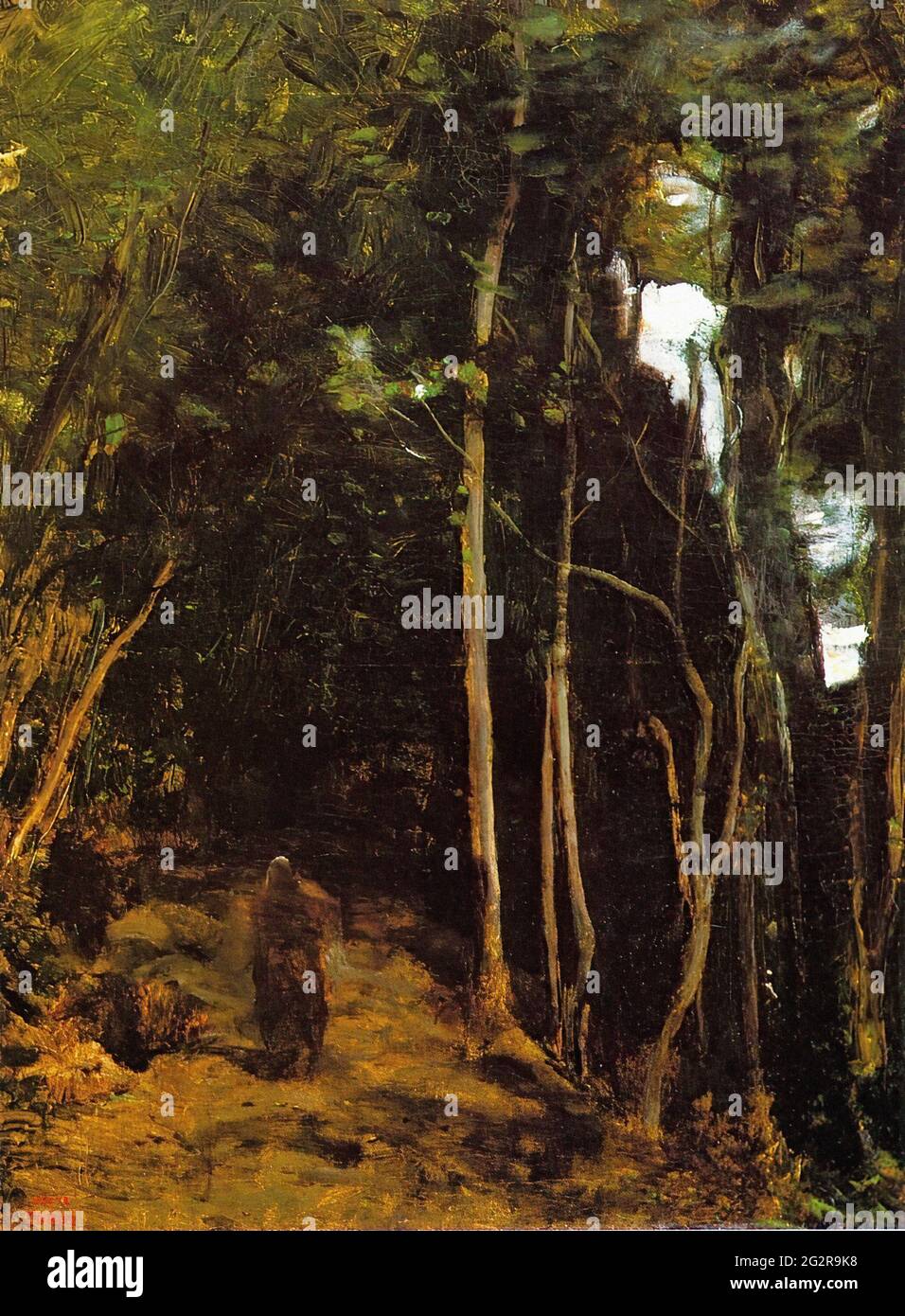 Jean-Baptiste-Camille Corot - Forest Fontainbleau Stock Photo - Alamy