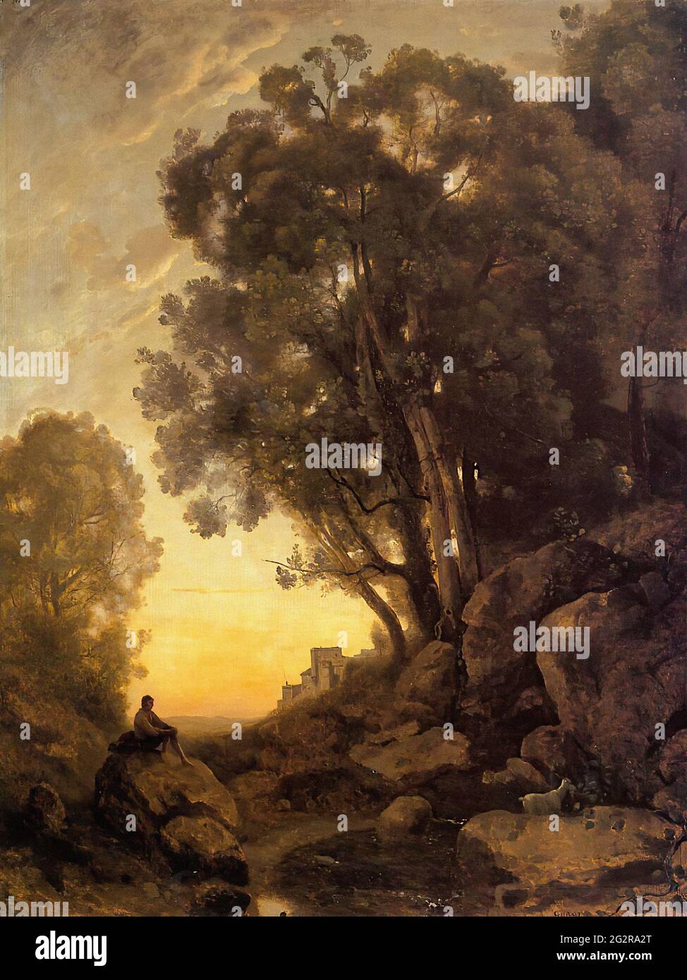 Jean-Baptiste-Camille Corot - Italian Goatherd C 1847 Stock Photo - Alamy