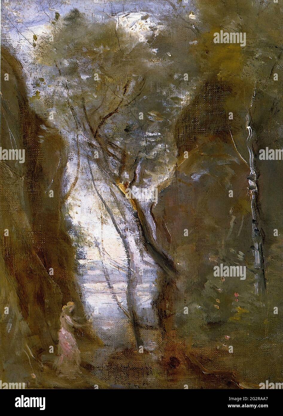 Jean-Baptiste-Camille Corot - Lac De Nemi C 1845 Stock Photo - Alamy