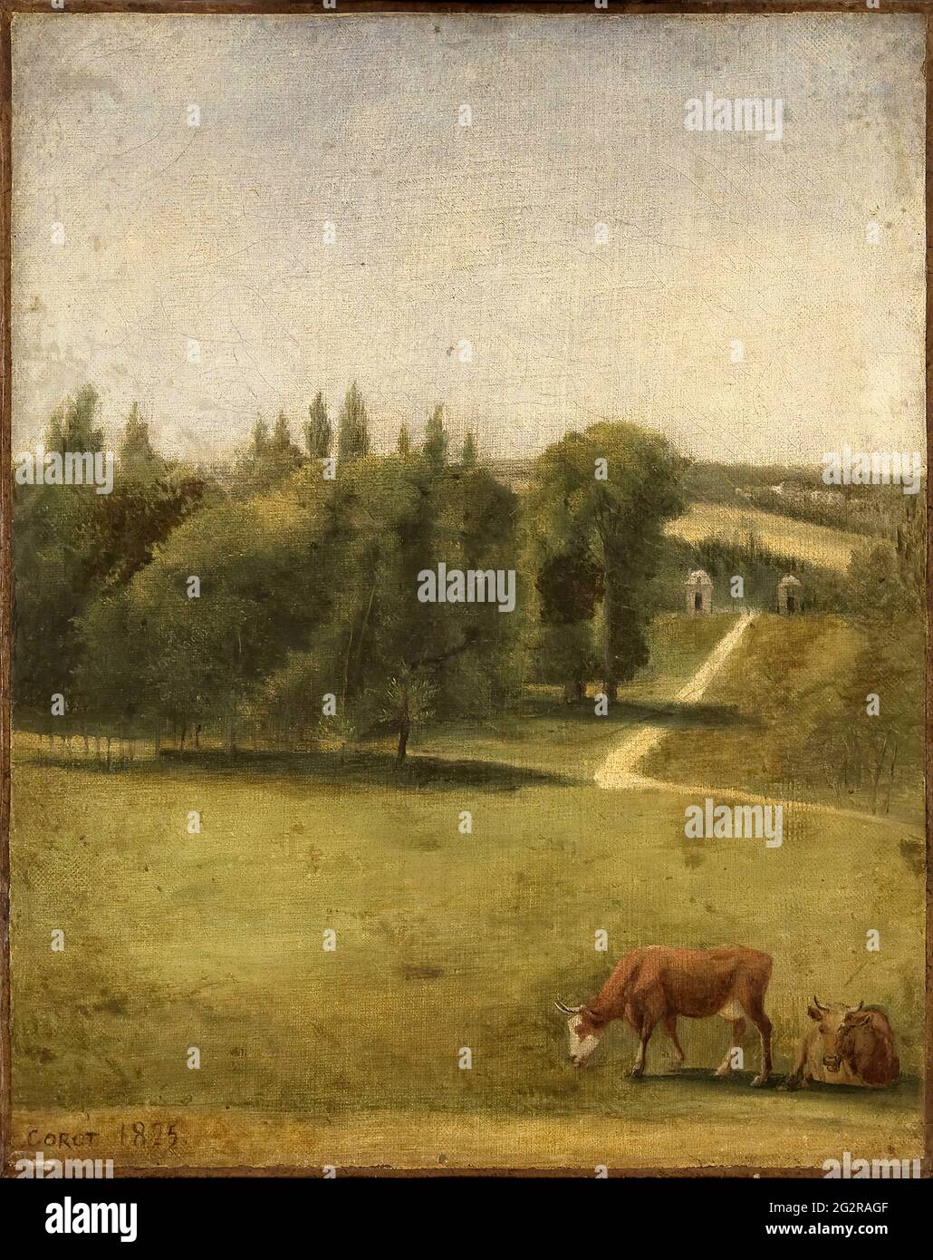 Jean-Baptiste-Camille Corot - Landscape 03 Stock Photo - Alamy