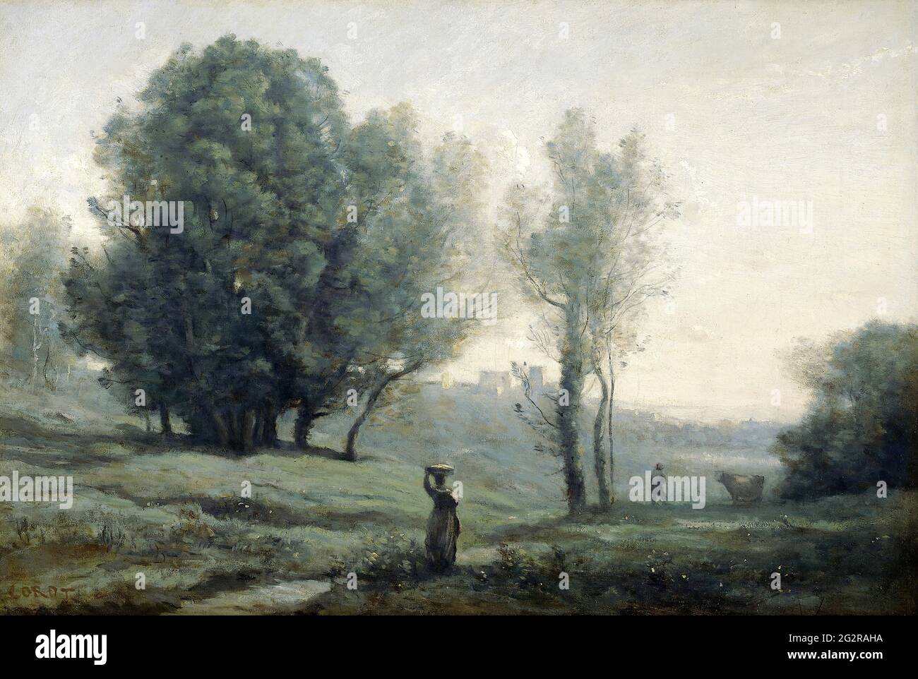 Jean-Baptiste-Camille Corot - Landscape 04 Stock Photo - Alamy