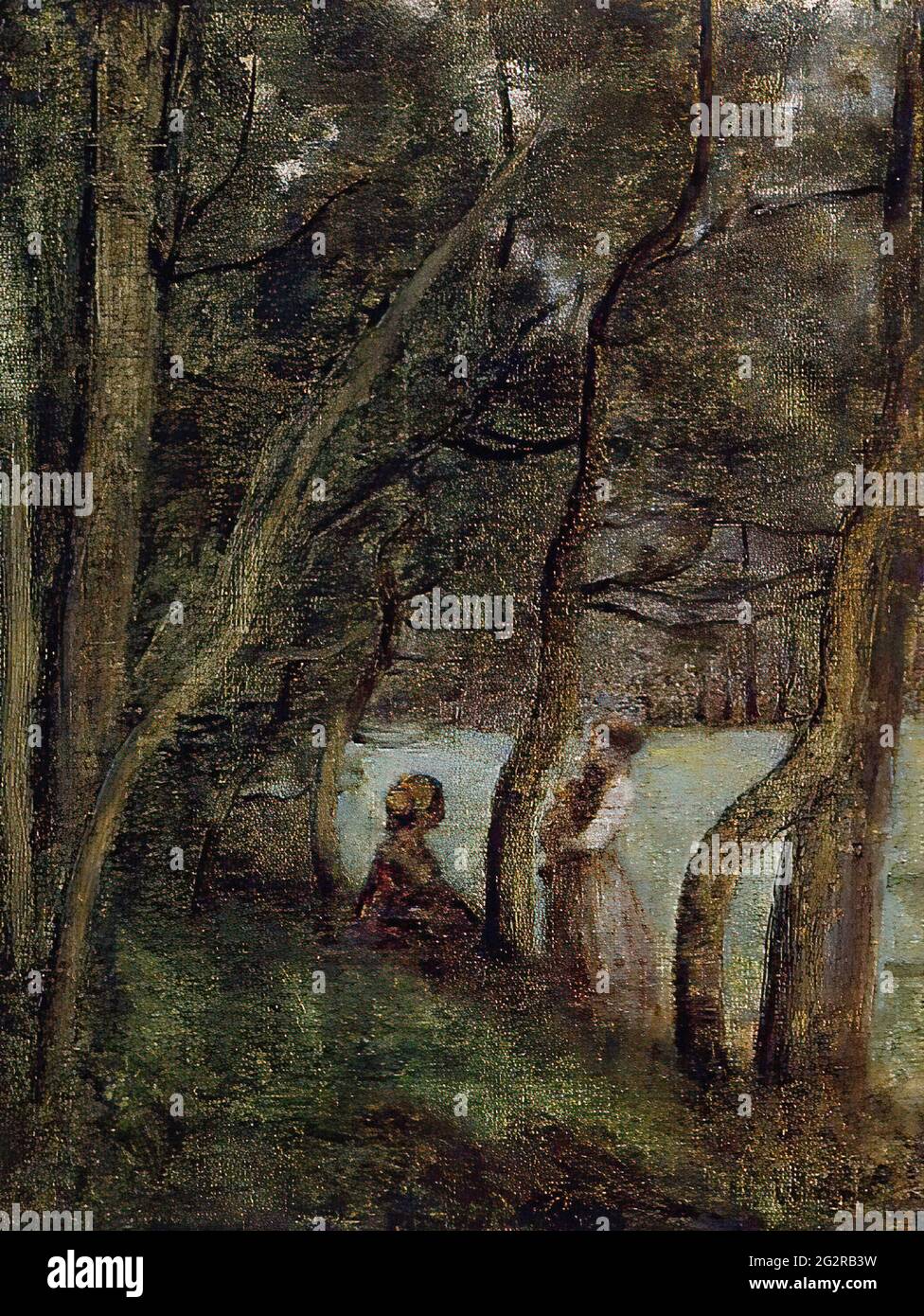 Jean-Baptiste-Camille Corot - Les Alinges Haute Savoie Figures Under ...