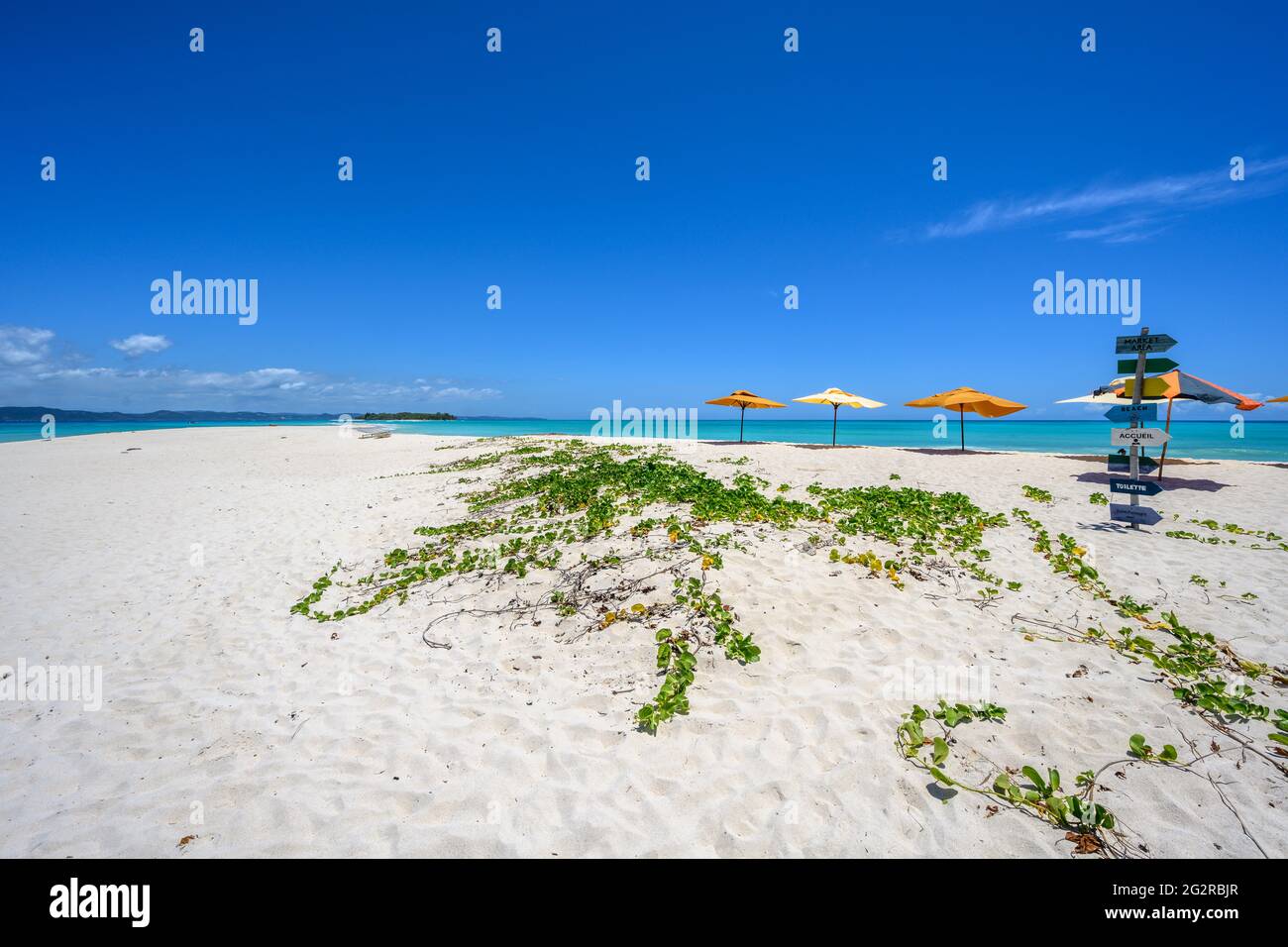 Beach walk at Nosy Iranja Stock Photo - Alamy