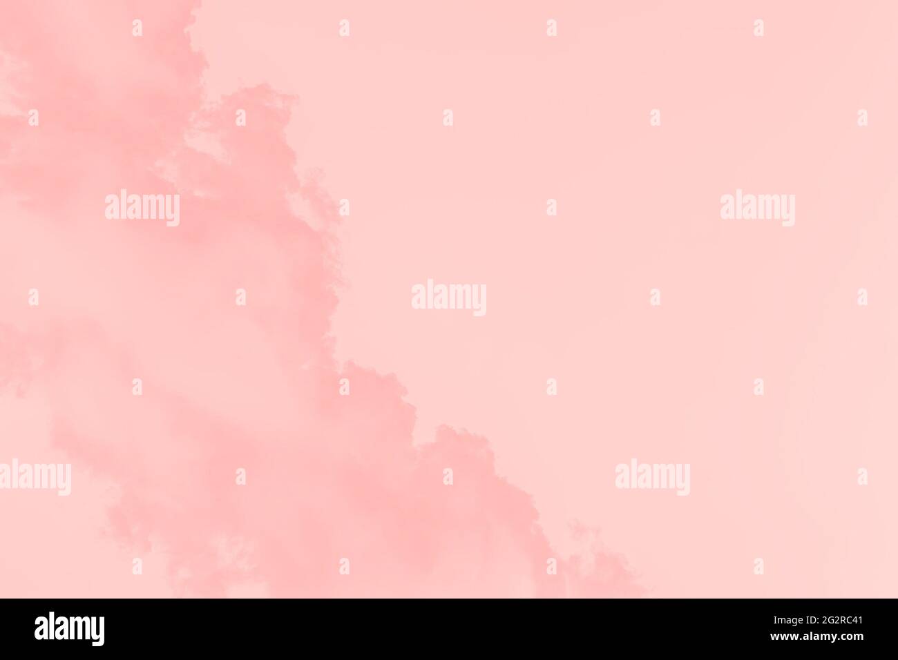 Abstract coral soft color sky background with clouds, copy space Stock ...