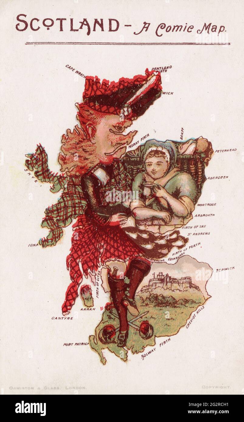 Old Map Of Scotland High Resolution Stock Photography and Images - Alamy