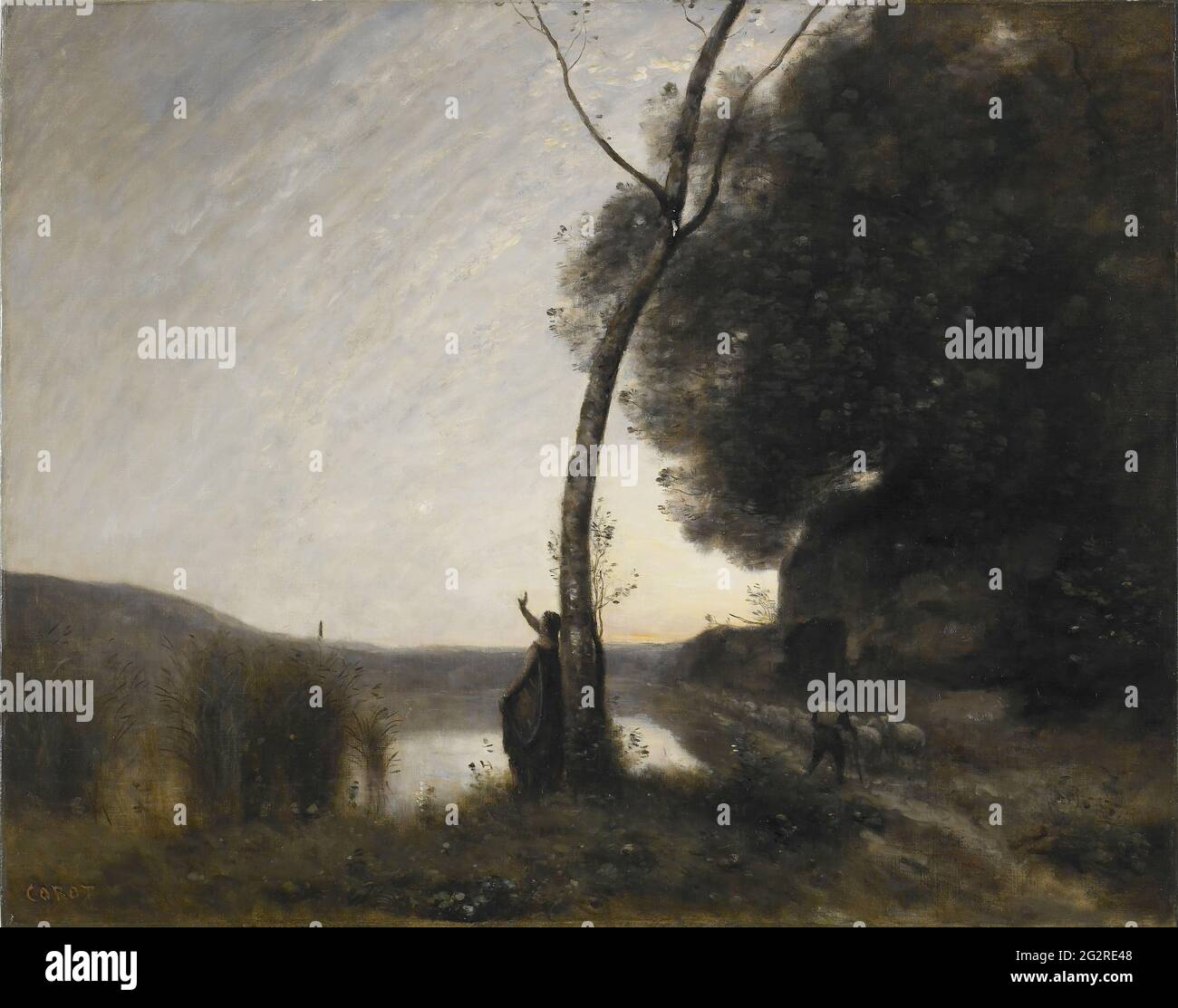 Jean-Baptiste-Camille Corot - the Evening Star Stock Photo - Alamy