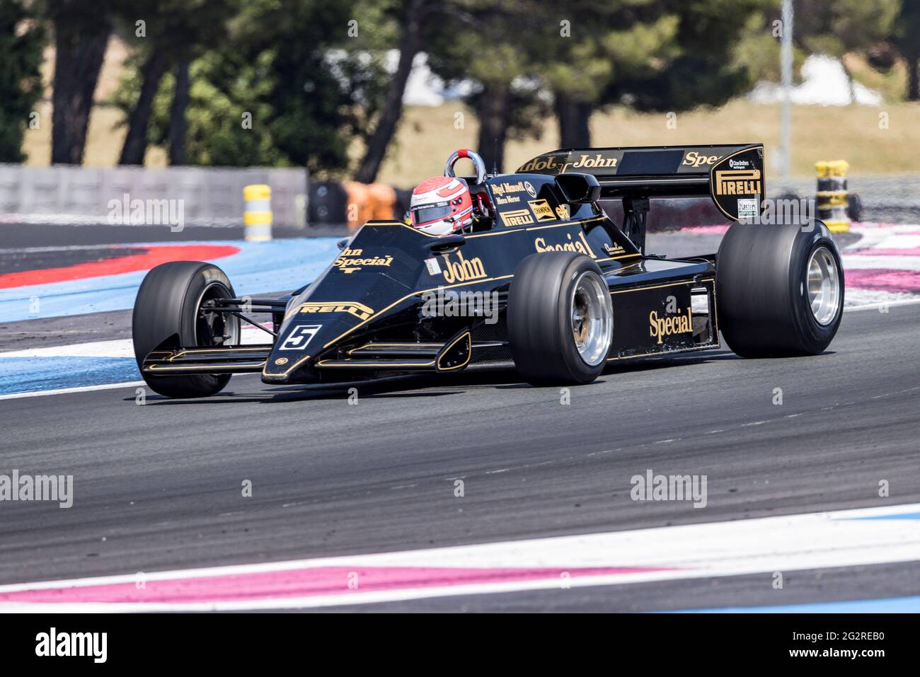 05 WERNER Marco (DEU), Lotus 92 /3000 1983 action during the Grand Prix ...