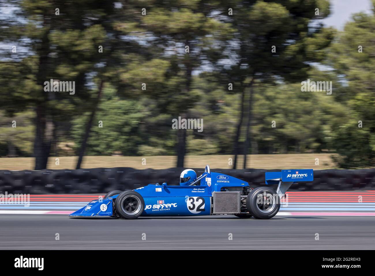 32 GIRARDET Alain (SUI), March 77B/2000cc 1977 action during the Grand ...