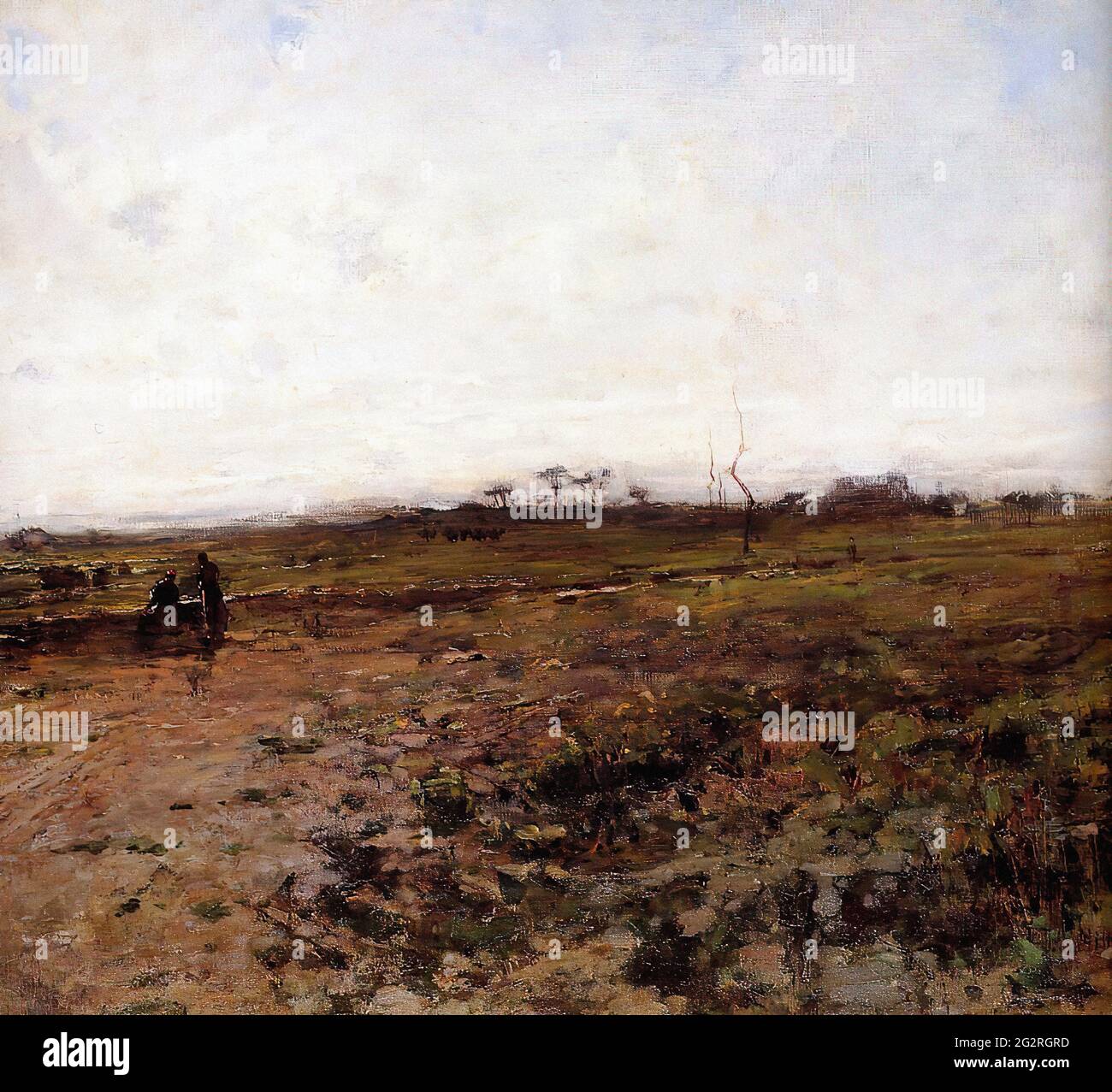 Jean-François Millet - Landscape Two Peasant Women 18 Stock Photo - Alamy