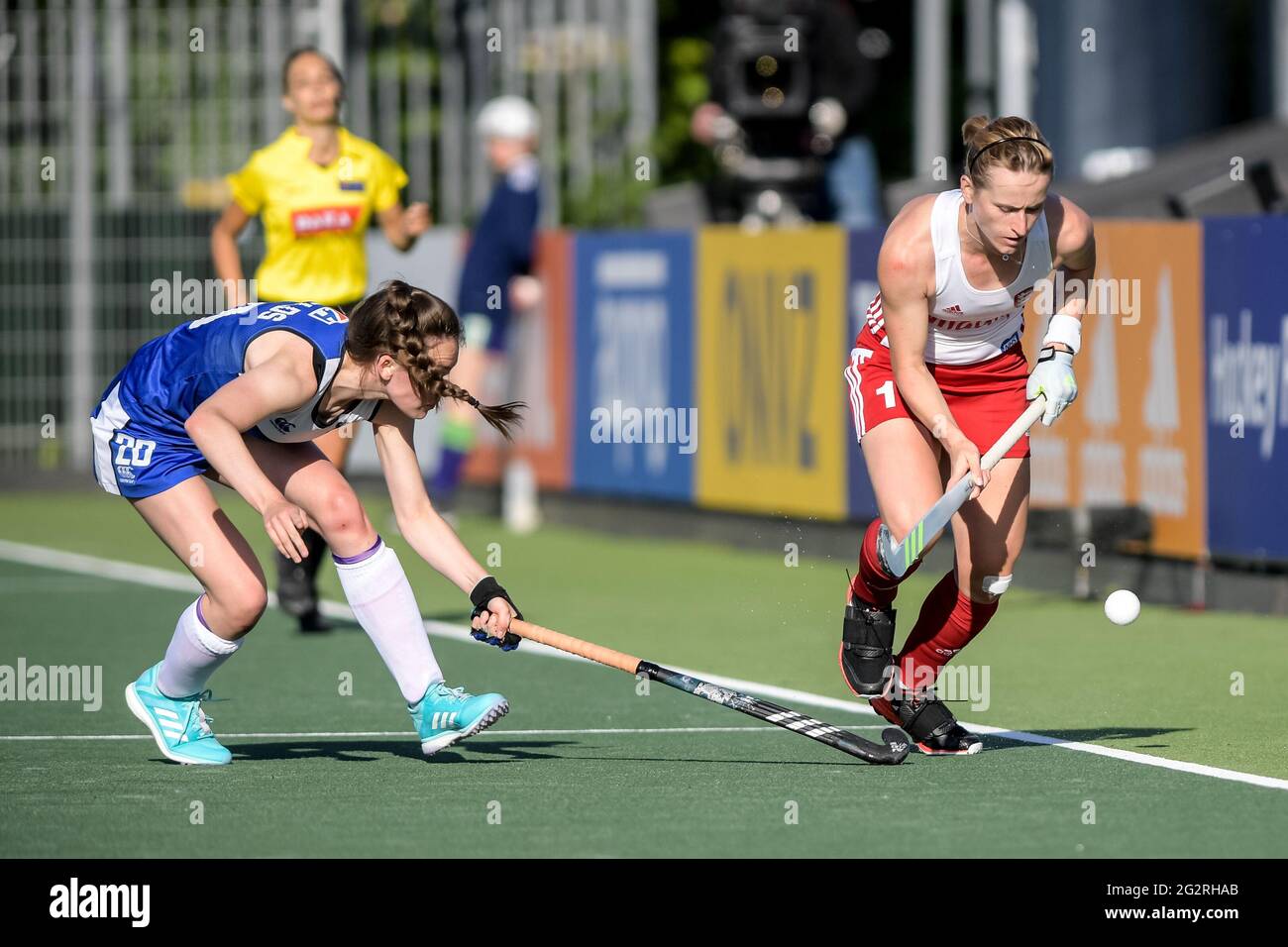 AMSTELVEEN, NETHERLANDS - JUNE 12: Bronwyn Shields of Scotland and ...