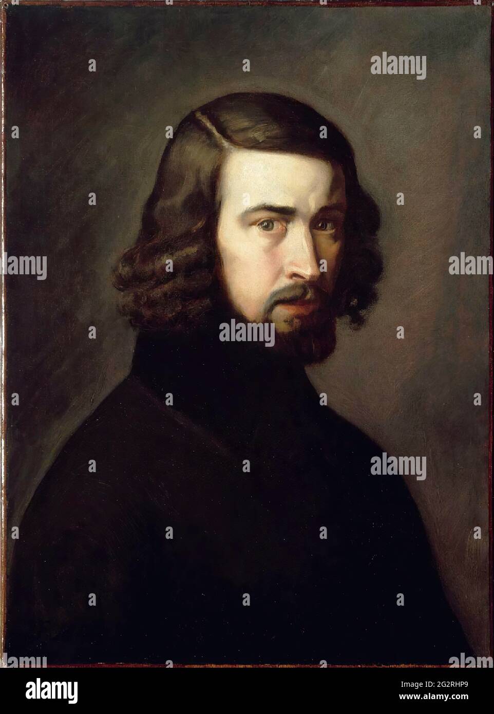 Jean-François Millet - Self Portrait Stock Photo - Alamy