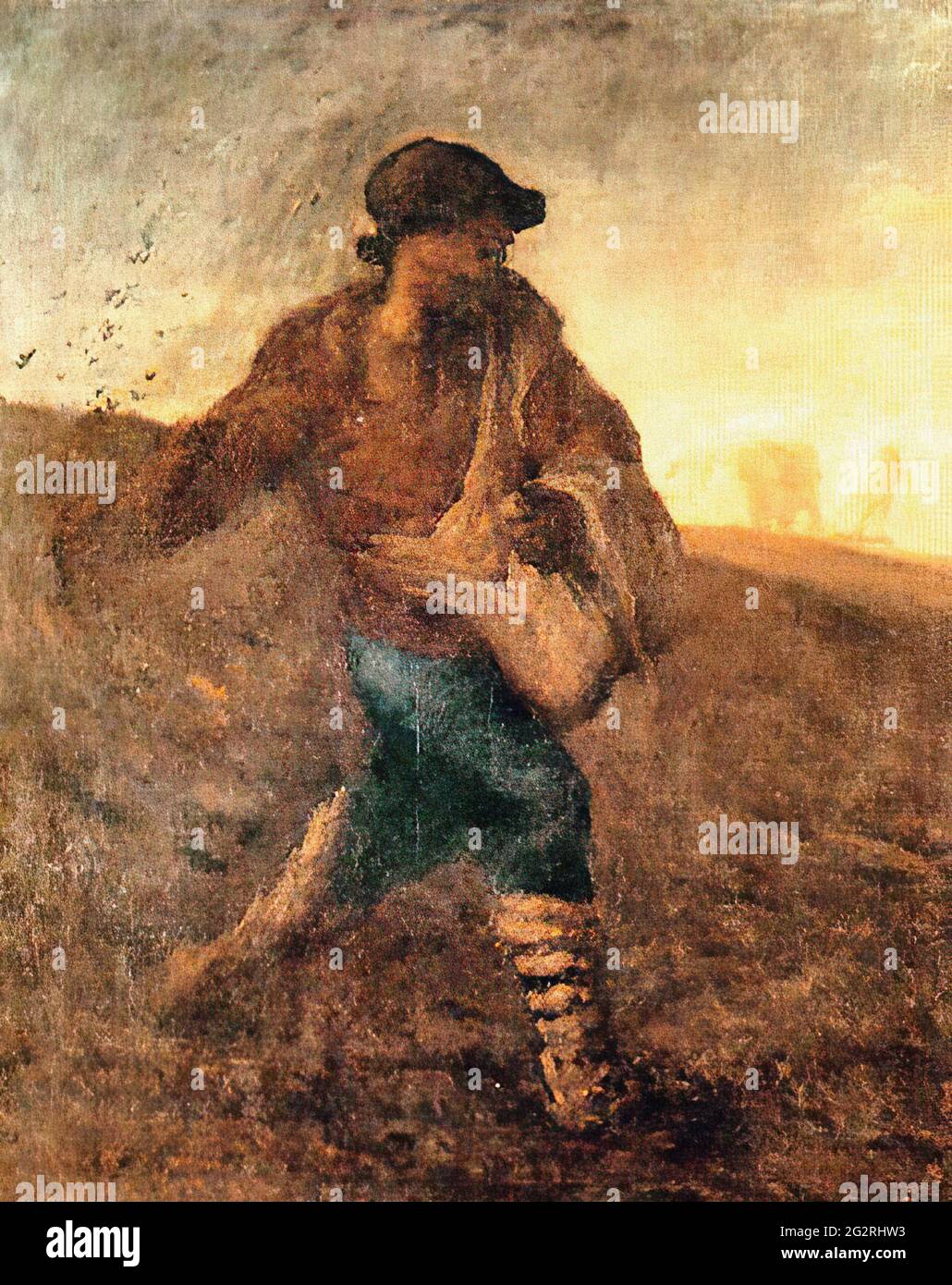 Jean-François Millet - Sower 18 Stock Photo - Alamy