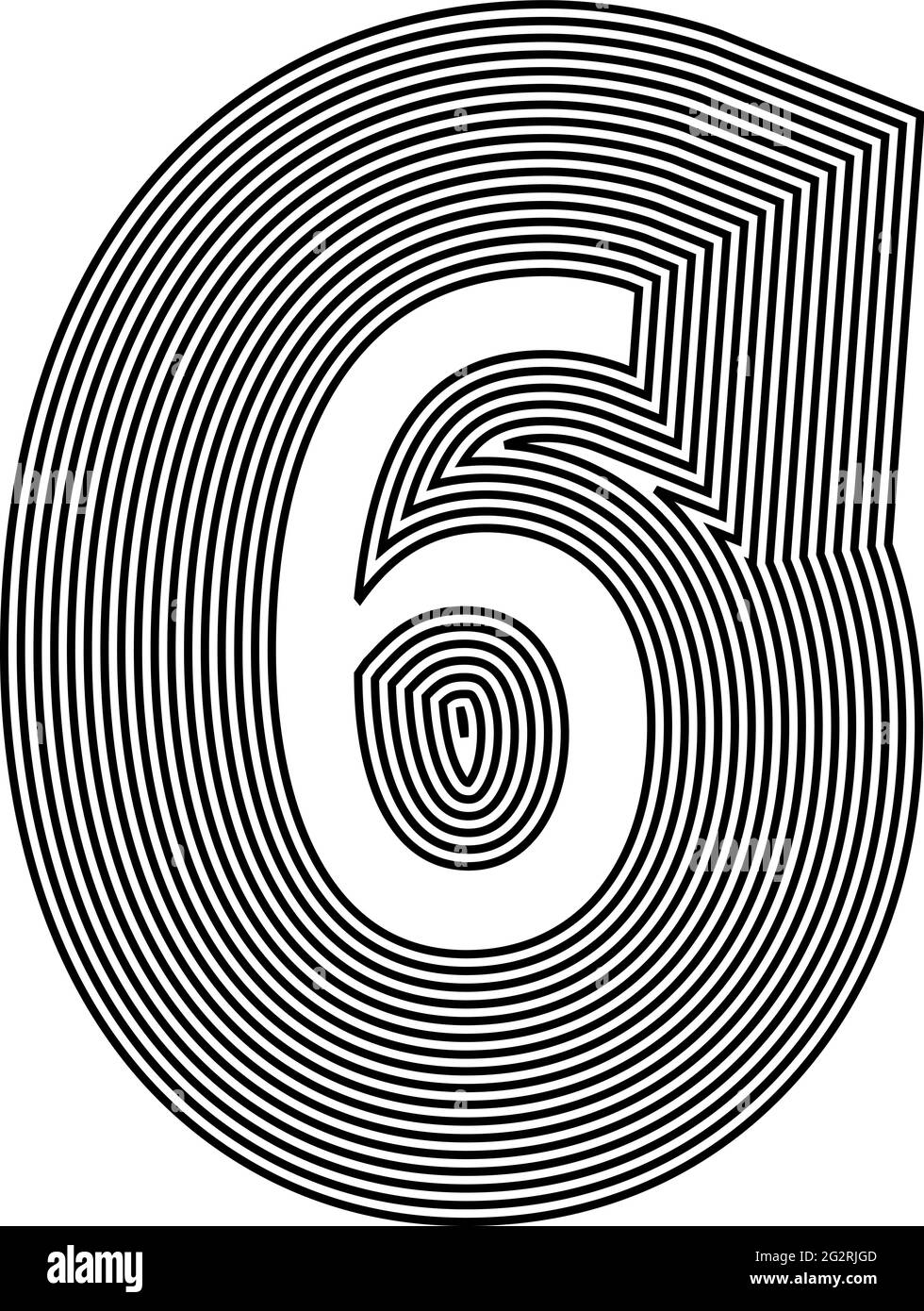 6 number frame Stock Vector Images - Alamy