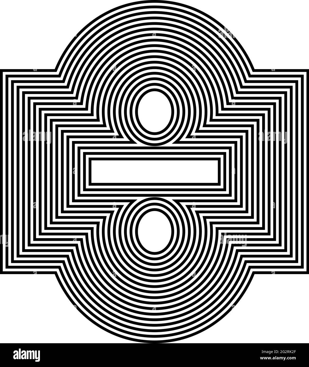 font Symbol Line Logo Icon Design - Vector Illustration Stock Vector ...