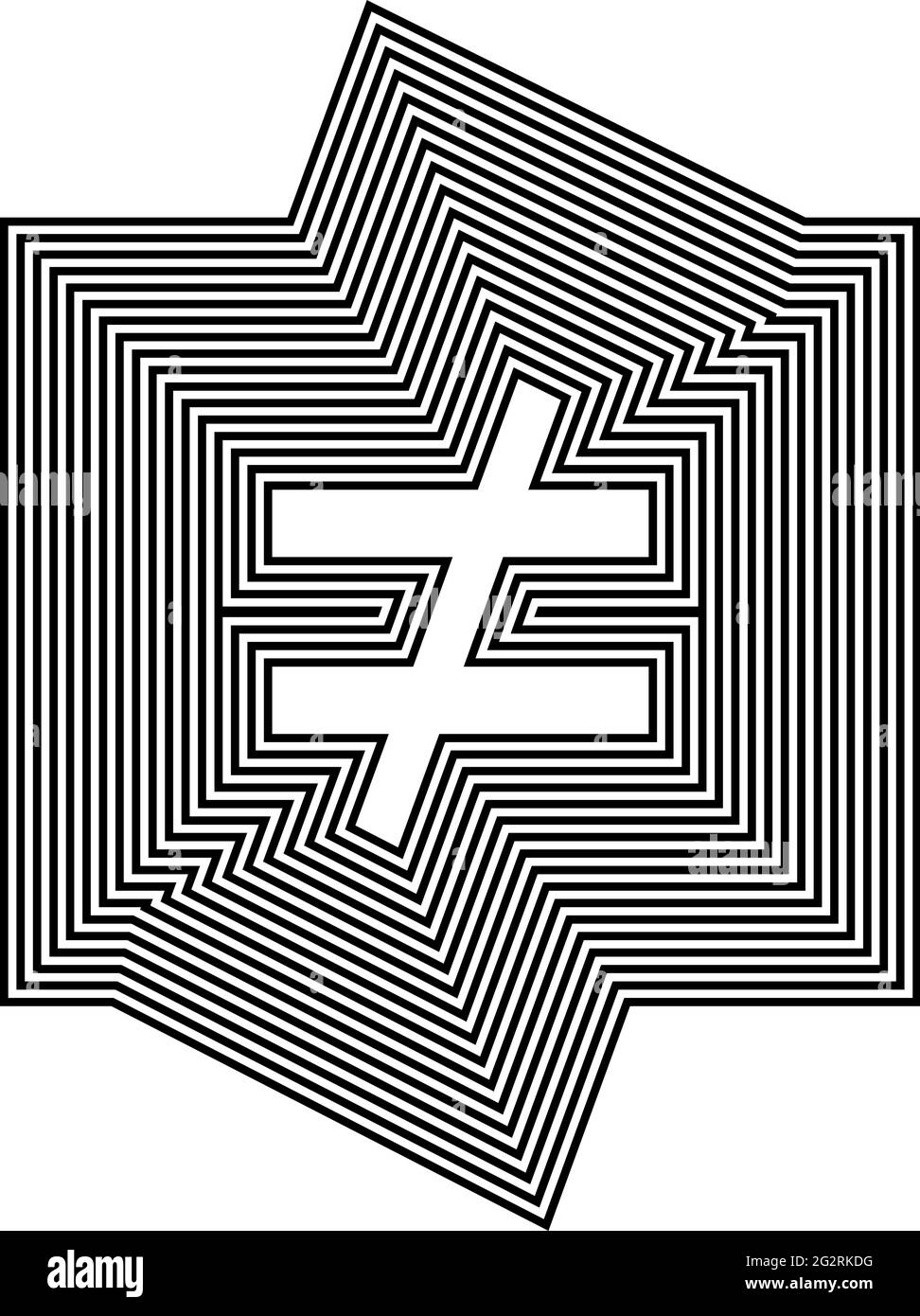 font Symbol Line Logo Icon Design - Vector Illustration Stock Vector ...