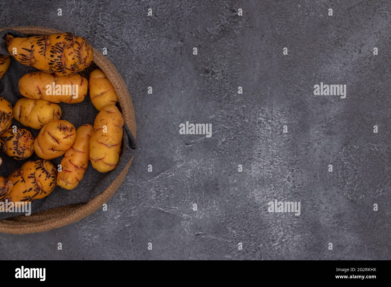 Oca, tuber used in Peruvian cuisine and the American Andes Stock Photo ...