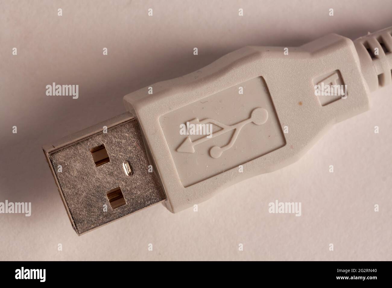 Overhead shot of a USB adapter on an isolated background Stock Photo ...