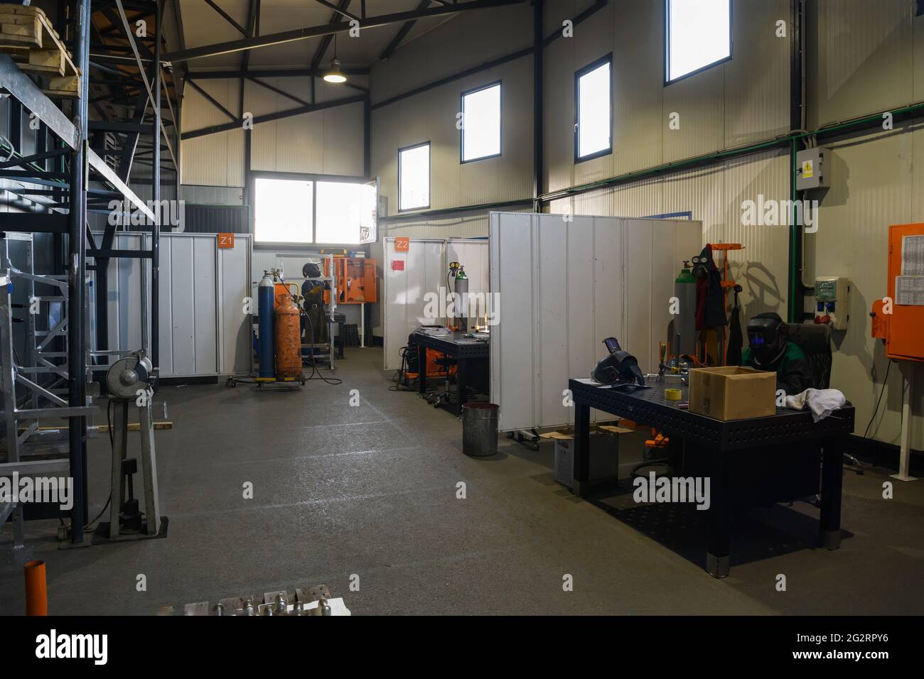 modern industrial factory for mechanical engineering equipment and ...