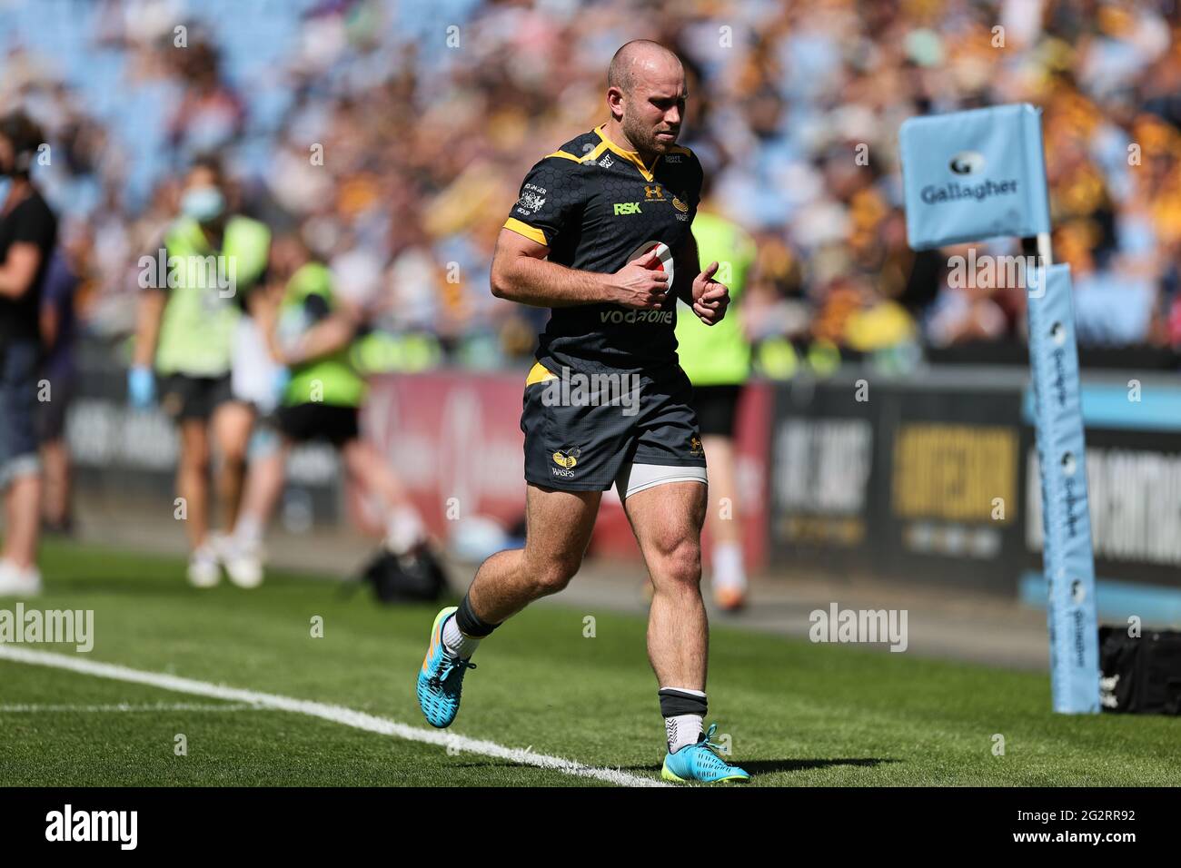 COVENTRY, UK. JUNE 12TH. Dan Robson of Wasps during the Gallagher ...