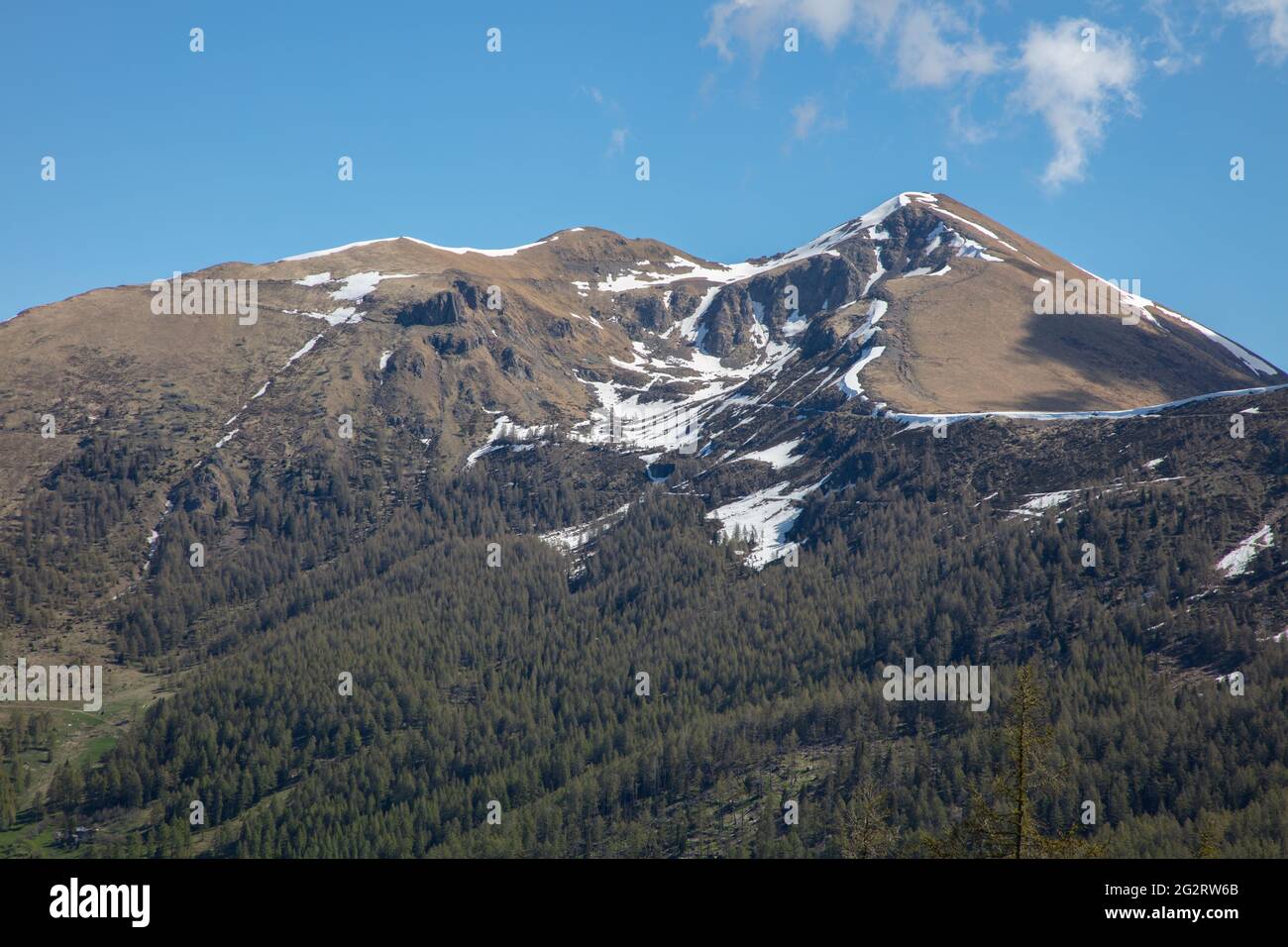 a beautiful view of the Italian Alps from a trekking path, Trentino ...