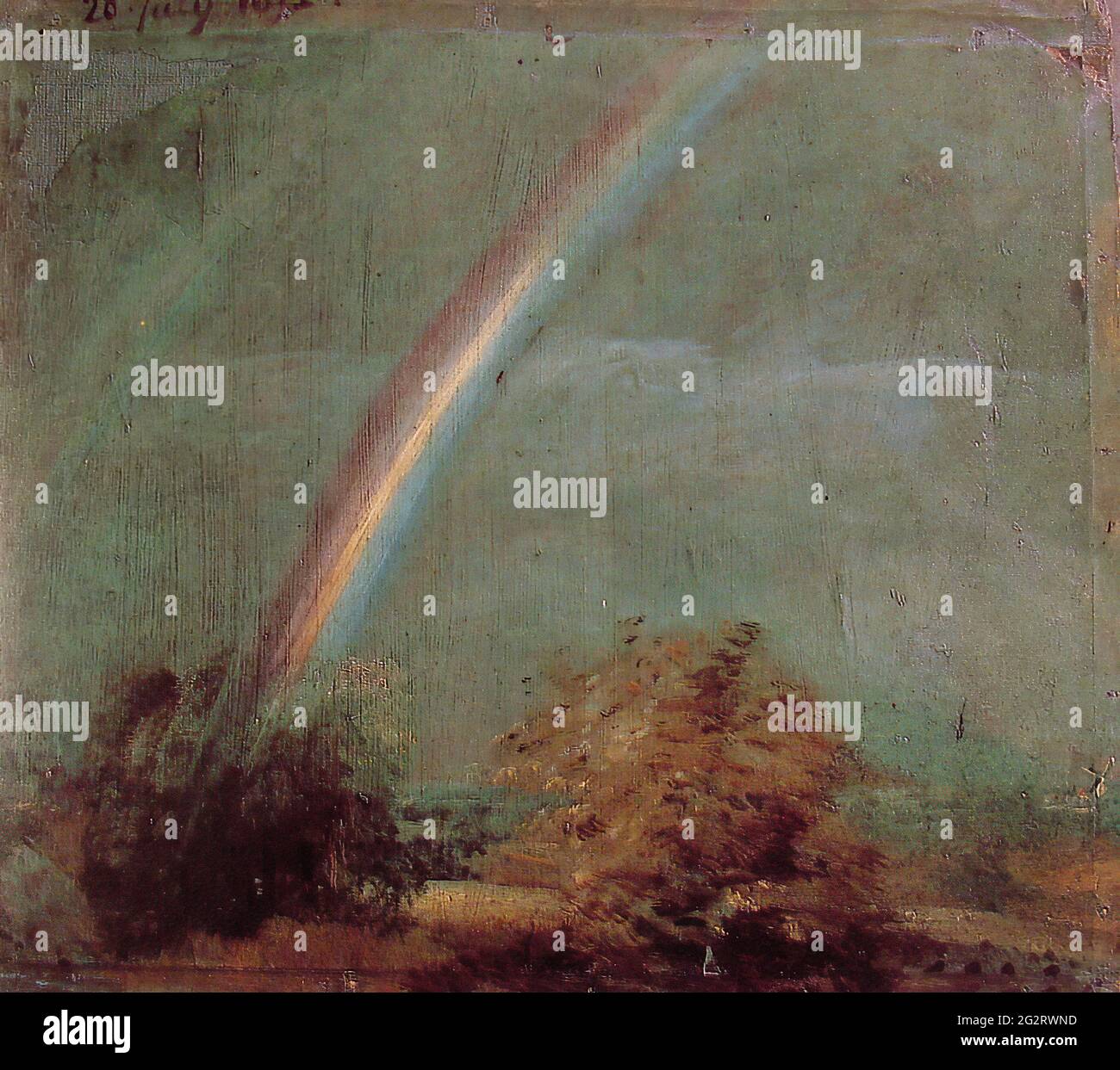 John Constable - Landscape with Double Rainbow 1812 Stock Photo - Alamy